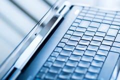 Laptop Keyboard (Blue Tone) Royalty Free Stock Image - Image: 15594106