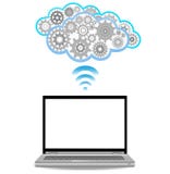 Cloud computing diagram stock vector. Illustration of data - 32374981