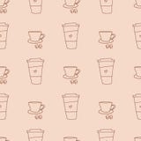 Coffee Mug Pattern stock vector. Illustration of illustration - 32536087