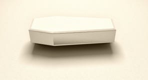 Casket side view on white stock illustration. Illustration of case ...