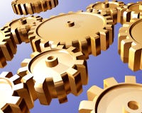 Well oiled machine, cogs. stock illustration. Illustration of gear ...