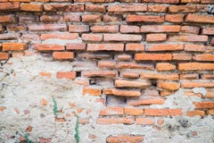 Brick Wall, Danger Of Collapse Stock Photo - Image: 41829254