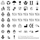 Complete Medical Packaging Symbols Stock Vector - Illustration of ...