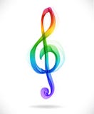 Rainbow Treble Clef Royalty Free Stock Images - Image: 27634629