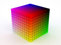 RGB & CMYK Color Cube. stock illustration. Illustration of color - 27462015
