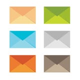 Email icon set. color stock vector. Illustration of find - 33800759