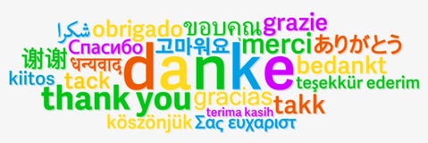 Colorful Thank You Word Cloud In Different Languages Stock Vector ...