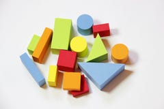 Toy Shapes - Blue Rectangle Stock Photo - Image: 4934026
