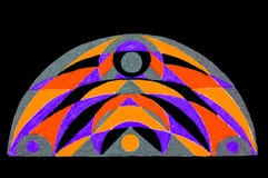 Colourful Semi Circle Pattern. Stock Photo - Image of color, drawn ...