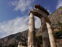 Delphi columns stock image. Image of scenics, tranquil - 4966313