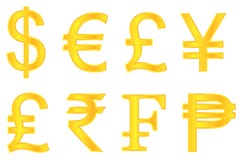 Global Currency Symbols - White Illustration 11602919 - Megapixl