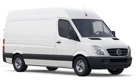 Plain White Van Royalty Free Stock Image - Image: 3655496