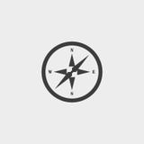 Compass. Icon Black And White. Vector Royalty Free Stock Photography ...