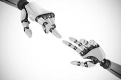 Robot Arm Pointing stock illustration. Illustration of cyborg - 7426193