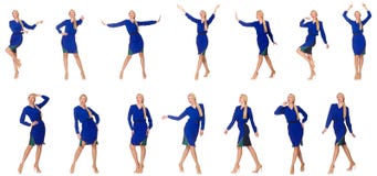 Long Legs Sexy Fashion Model Poses In Short Dress Stock Image - Image ...