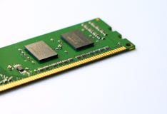 Blue DDR RAM Stick On Isolated Background Stock Image - Image of ...