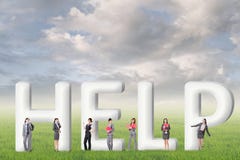 People Helping Hand Join Up Arrow Stock Image - Image: 34001821