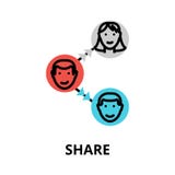 Data share stock illustration. Illustration of share - 26789452