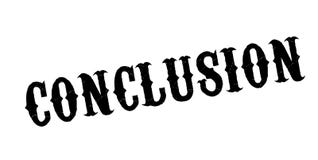Conclusie rubberzegel vector illustratie. Illustratie bestaande uit ...