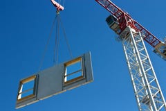 Lifting Precast Panel Royalty Free Stock Photos - Image: 25905618