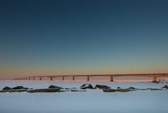 Confederation Bridge In Winter Stock Photo - Image: 67661150