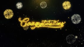 Congratulations Blue Blinking Text Wishes Particles Greetings ...