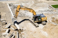 Messy Construction Site Stock Photo - Image: 41081679