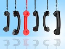Contact Us Red Telephone Helpline Stock Illustration - Image: 45957747