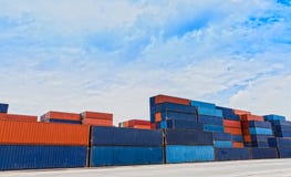 Container yard stock image. Image of intermodal, dock - 33021861