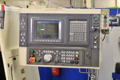 Modern Industrial Control Panel Stock Photo - Image of panel, conveyor ...