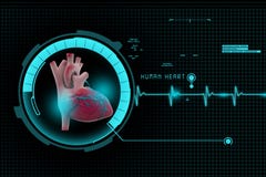Gráfico Normal Del Latido Del Corazón ECG Stock de ilustración ...