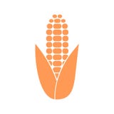 Corn symbol icon stock vector. Illustration of maize - 86480578