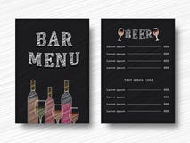 Creative Restaurant Menu Card Design With Front And Back Page Vi Stock ...