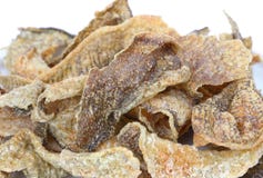 Crispy Fried Fish Skin With Spices Stock Photo - Image of asian, snack ...