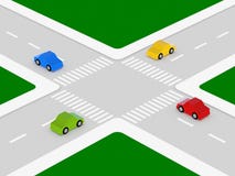 Cars Crossroads Stock Illustrations 120 Cars Crossroads Stock ...