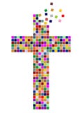 Cruz cristiana colorida stock de ilustración. Imagen de fondo - 38919986