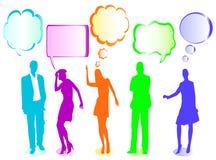 Diversas Opiniones El Grupo De La Gente. Stock de ilustración ...