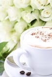 Coffee And Roses Stock Images - Image: 519364