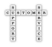 Customer Service Support Satisfaction Crossword Puzzle Concept Stock ...