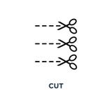 Cut here illustration stock illustration. Illustration of black - 11227393