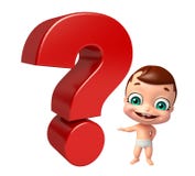 Cute Baby With Question Mark Stock Photo - Image: 21434440