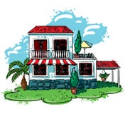 Veranda Stock Illustrations – 310 Veranda Stock Illustrations, Vectors ...