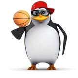 3d Penguin Basketball Player Stock Illustration - Illustration of funny ...