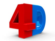 4D Cinema Technology Symbol Stock Illustration - Illustration of icon ...