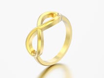 Gold infinity 3d stock illustration. Illustration of fancy - 23507394