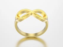 Gold infinity 3d stock illustration. Illustration of fancy - 23507394