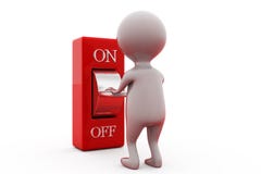 3d Man Making Stop Sign Royalty Free Stock Images - Image: 26049169