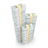 Packs Of Dollars Background. Lots Of Cash Money. Stock Illustration ...