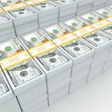 Packs Of Dollars Background. Lots Of Cash Money. Stock Illustration ...