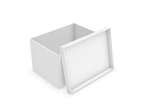 Open box on its side stock illustration. Illustration of shipping ...